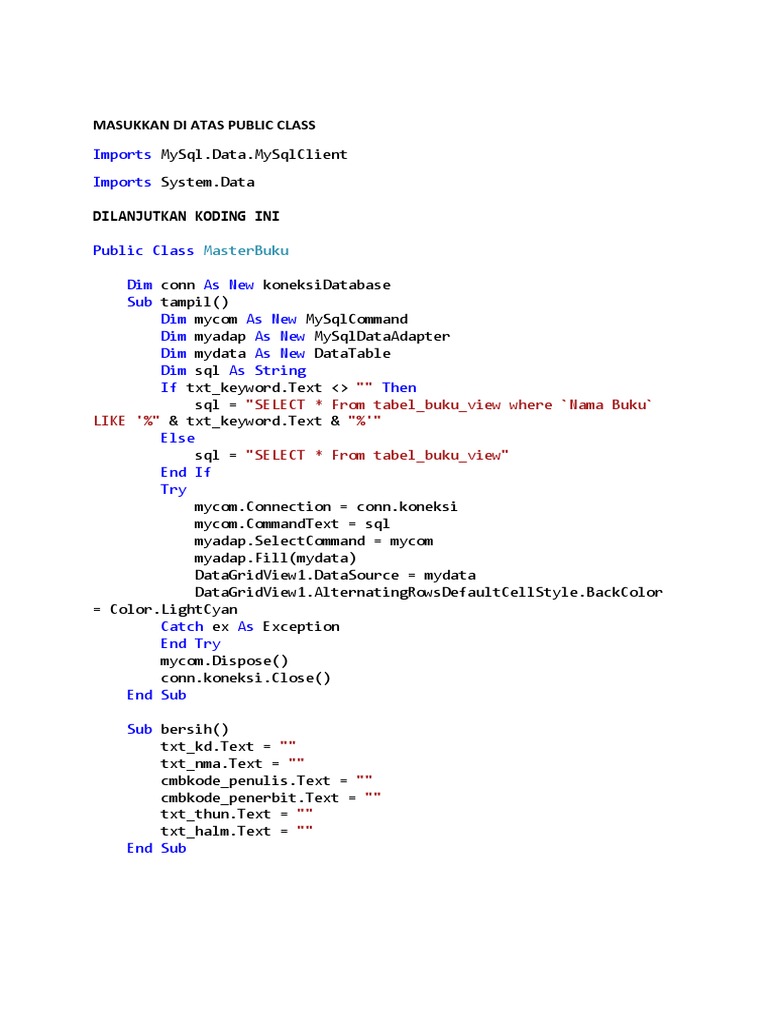 Uas Pemrog Lanjutan | PDF | Parameter (Computer Programming) | Sql