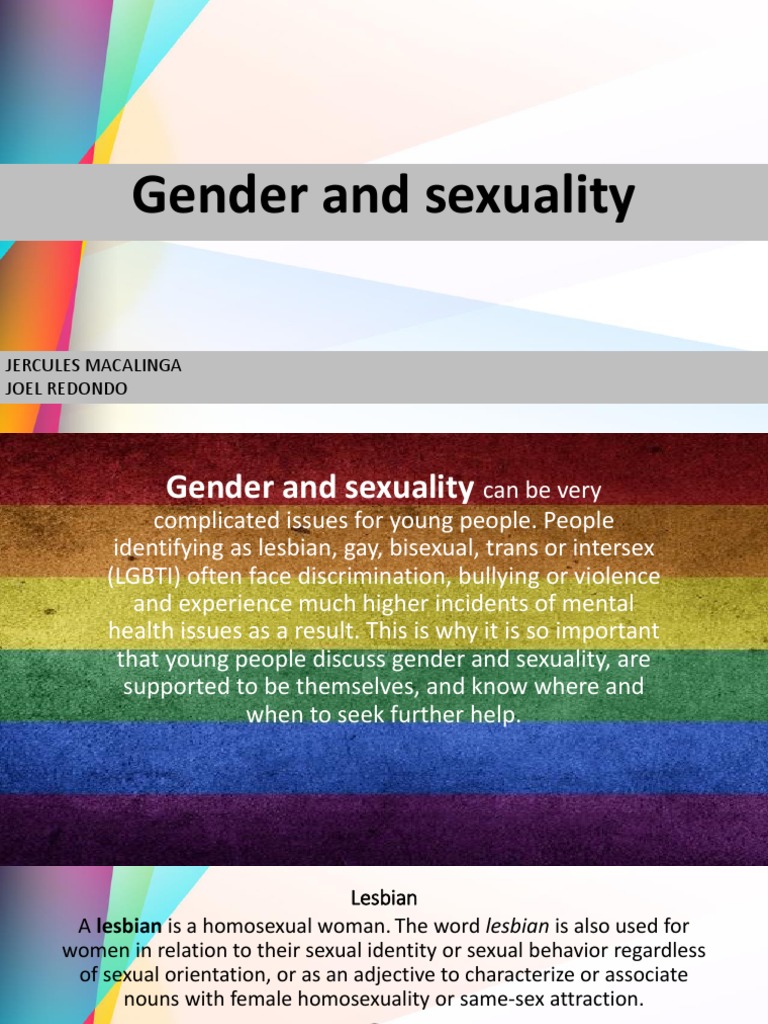 Gender and Sexuality Explained | PDF | Gender Identity | Homosexuality