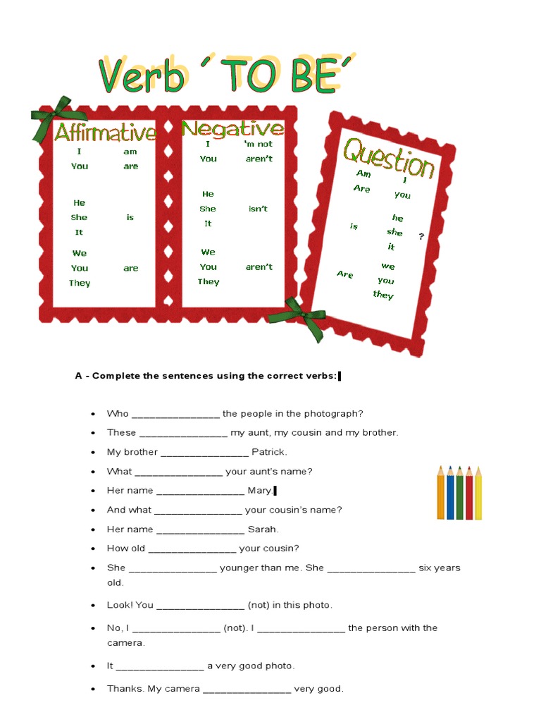 A - Complete The Sentences Using The Correct Verbs | PDF