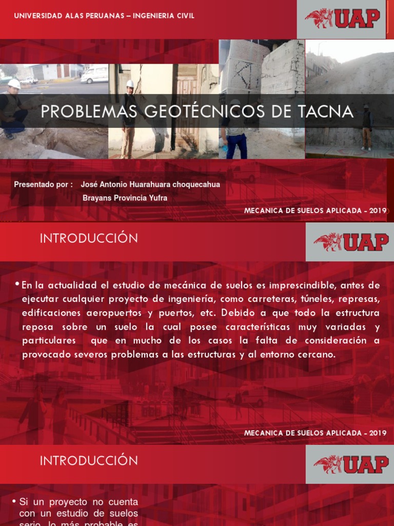 Problemas Geotecnicos | PDF | Temblores | Mecánica de suelos
