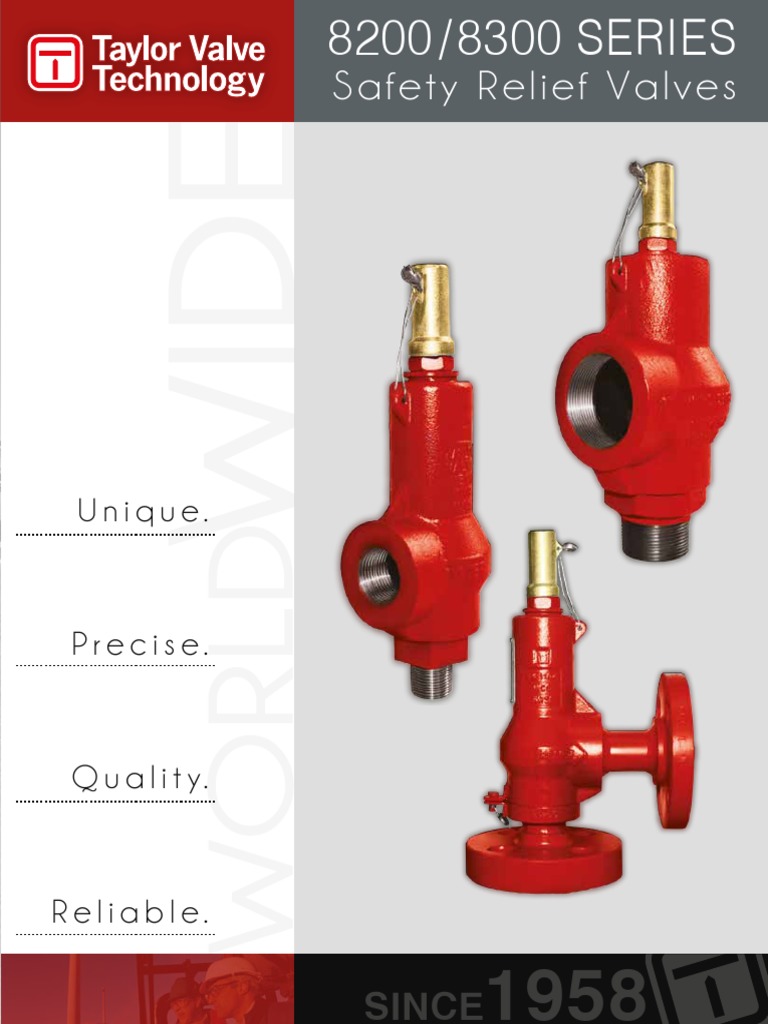 Taylor 8200-8300 Series | PDF | Valve | Gases