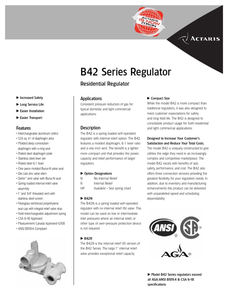 B42 | PDF | Valve | Gases