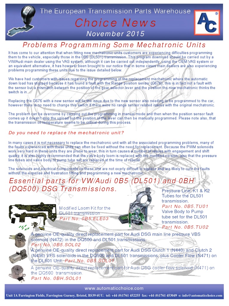 DSG 02e | PDF | Transmission (Mechanics) | Land Vehicles