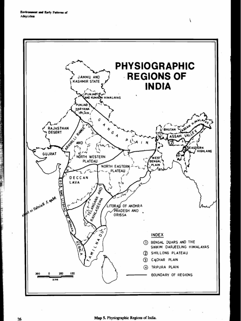 Physiographic Regions of India | PDF