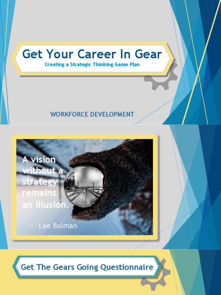 Get Your Career In Gear Presentation Final Pdf