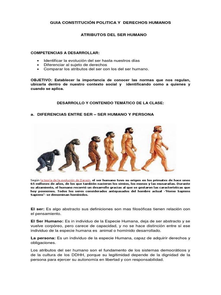 Atributos Del Ser Humano | PDF | Justicia | Crimen y violencia