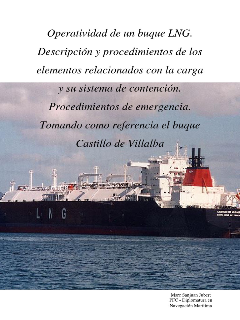 Detalles Buque LNG | PDF | Gas natural licuado | Tanques