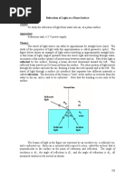 Refractive Index of Liquids Using Laser Light: Experiment-231 S | PDF ...