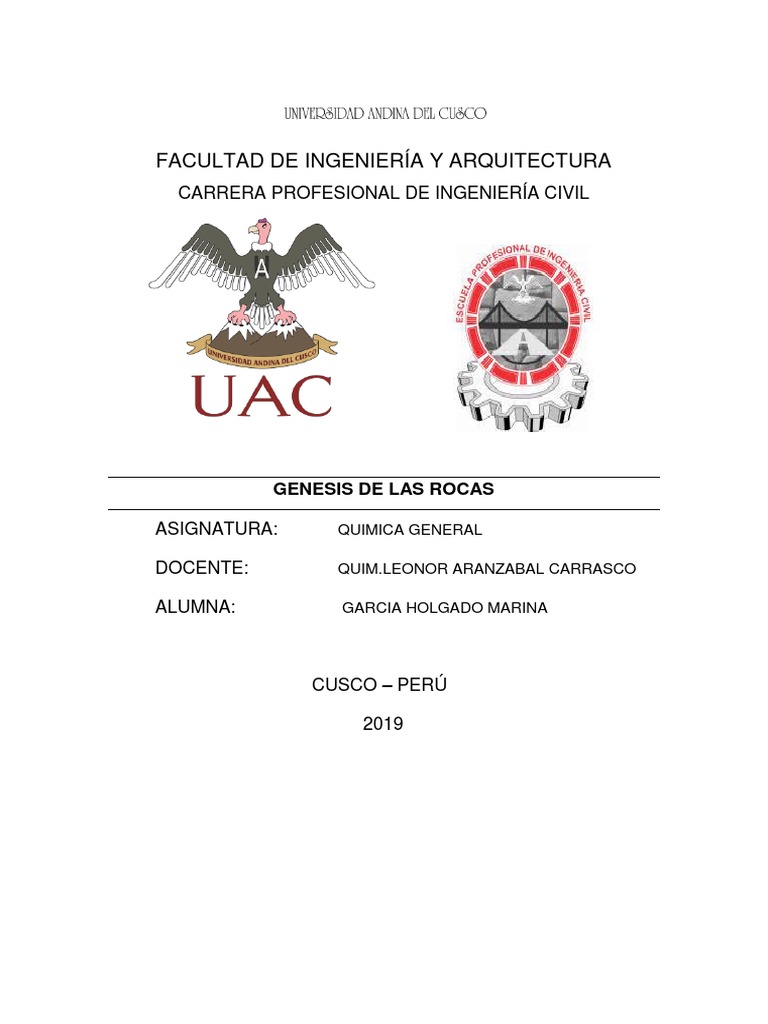 Génesis y Tipos de Rocas | PDF | Roca (geología) | Roca ígnea