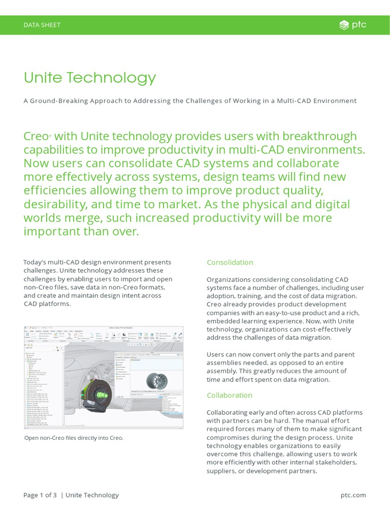 Unite Technology Datasheet | PDF | Computer Aided Design | Auto Cad