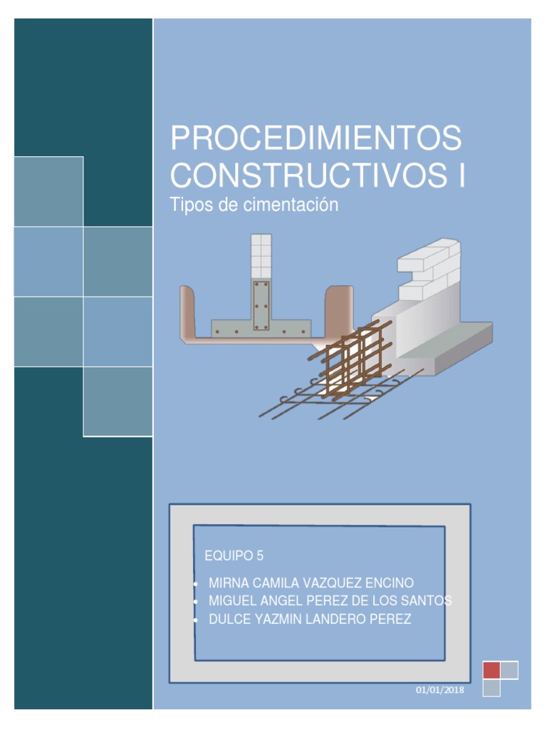 Procedimiento Constructivo | PDF | Fundación (Ingeniería) | Ingeniería de Edificación