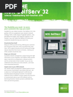 NCR SelfServ 23 Datasheet | PDF | Automated Teller Machine | Computing