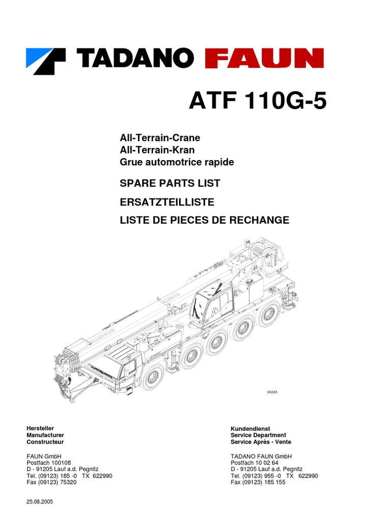 Atf110g-5 Parts Catalog PDF | PDF
