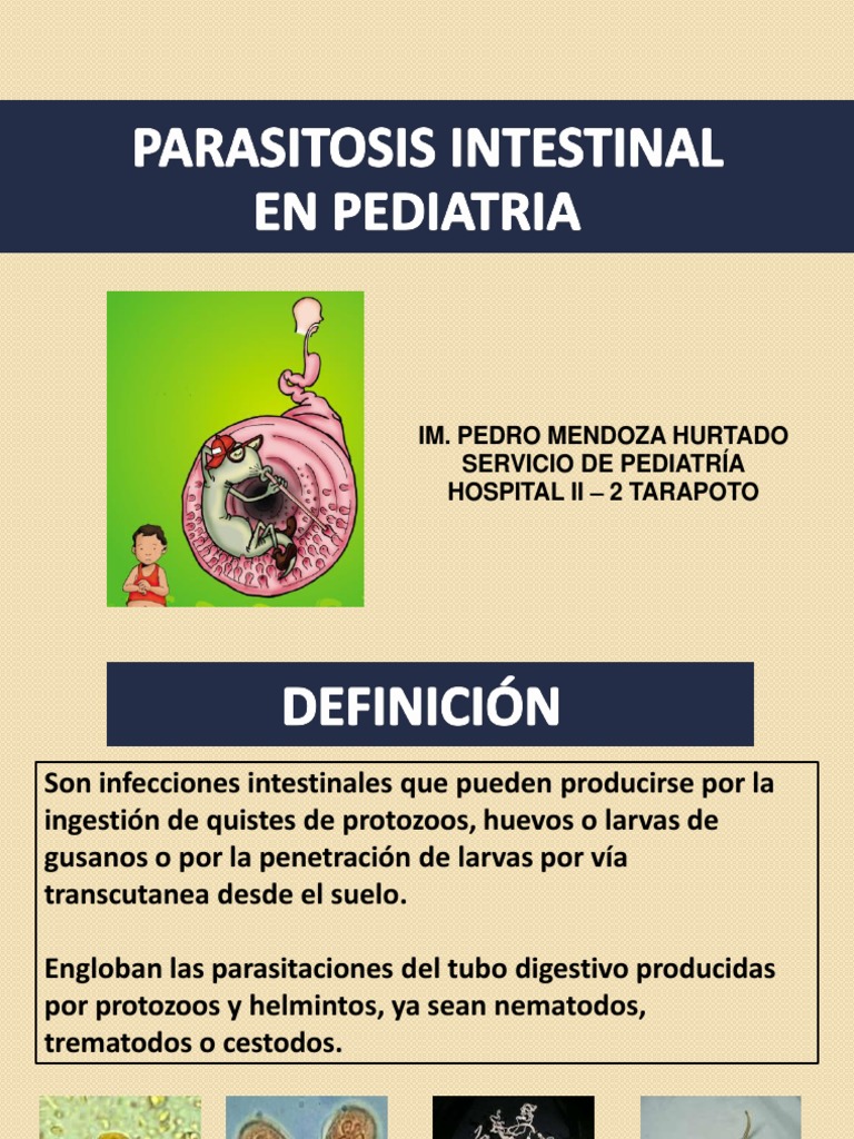Parasitosis Pediatria Expo | PDF | Diarrea | Epidemiología