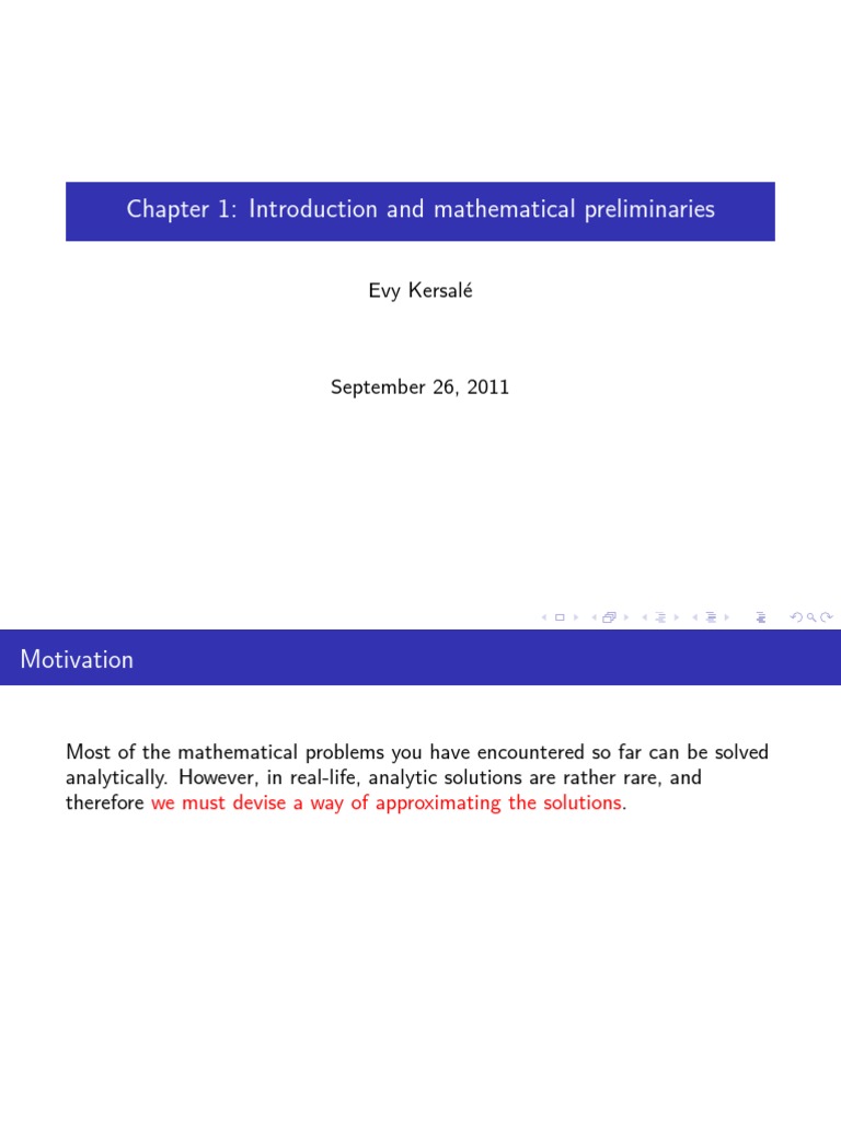 An Introduction to Numerical Analysis: Approximating Solutions to ...