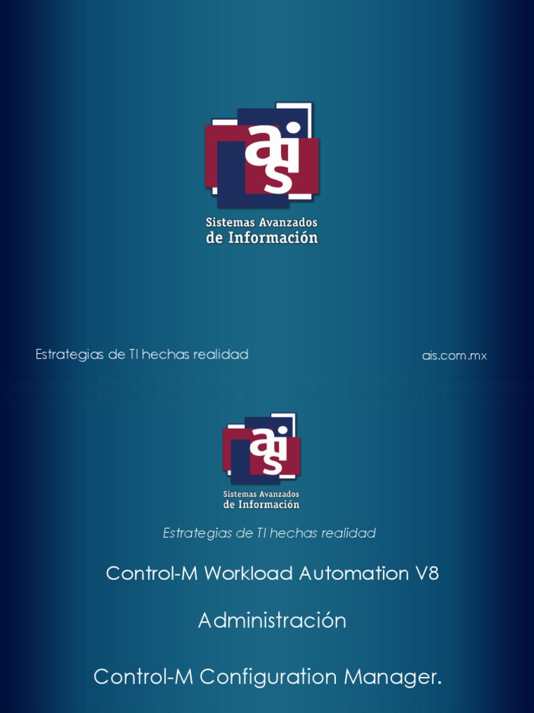 02 Control-M Configuration Manager | PDF | Sistema operativo | Áreas de informática