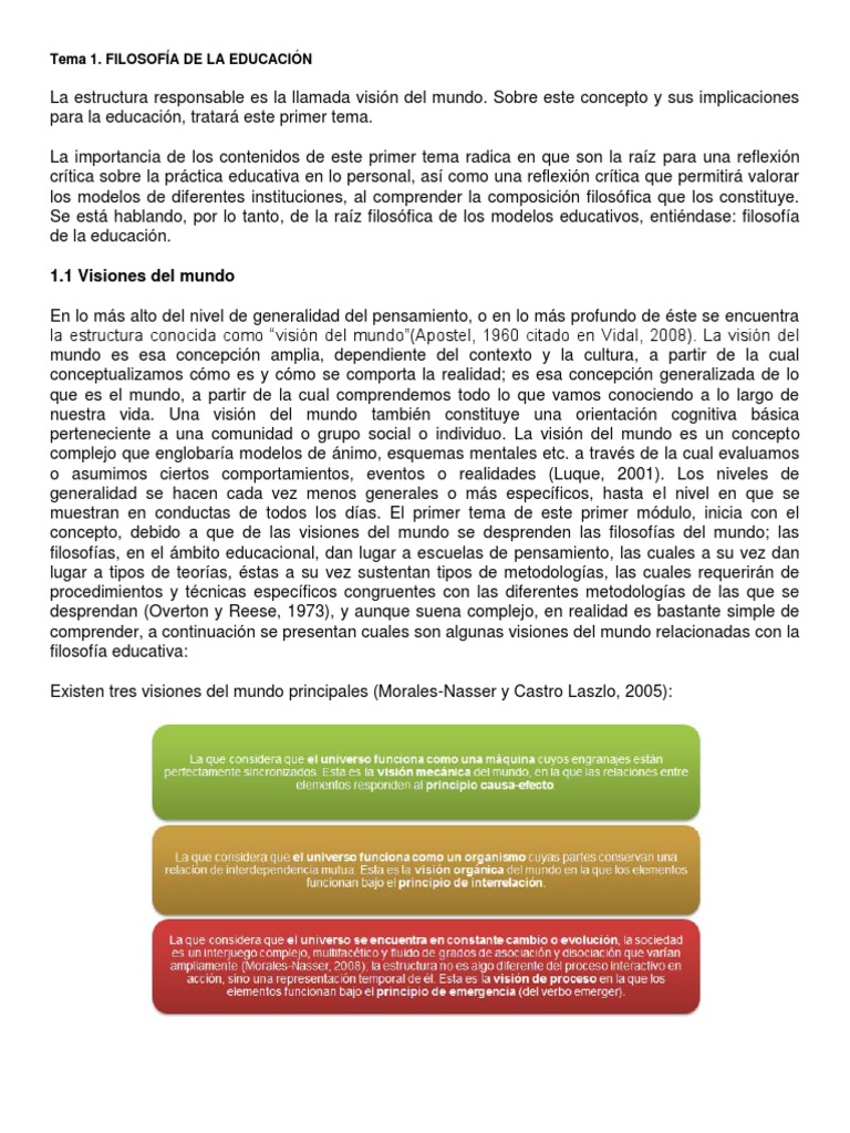 Bases Filosoficas de La Educacion | PDF | Conocimiento | Paradigma