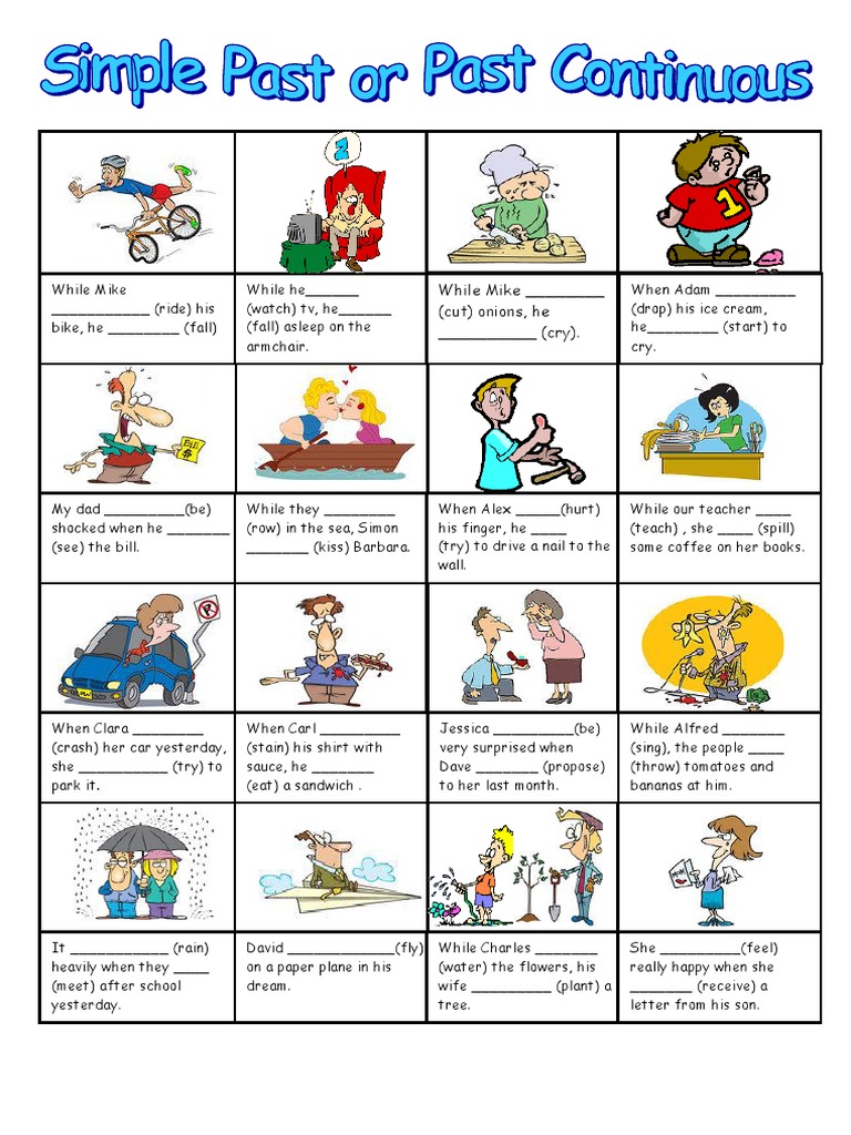 When While Past Continuous | PDF