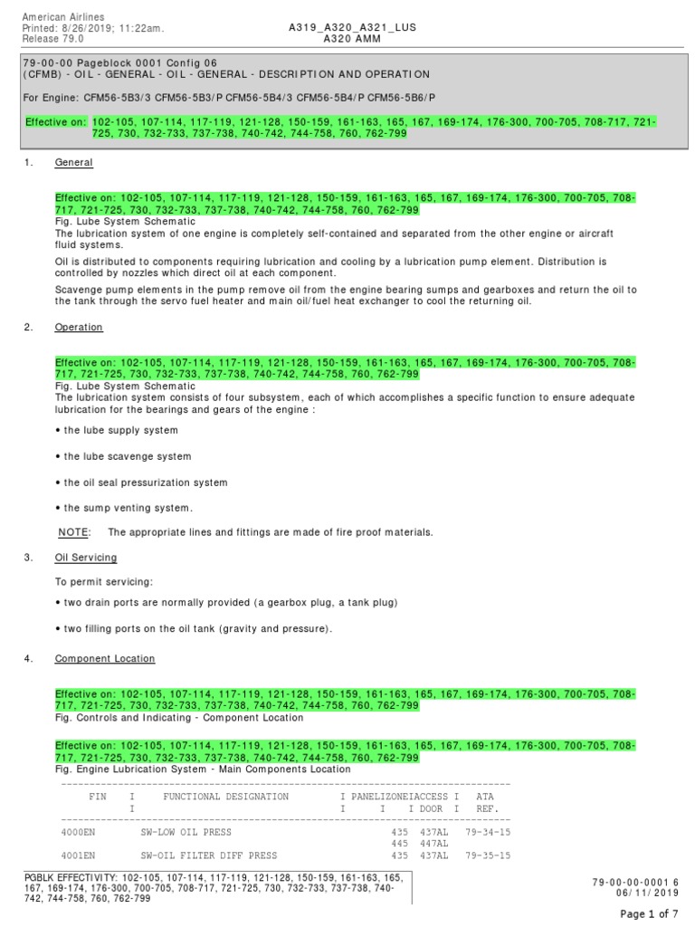 A320 Engine Oil System Overview | PDF | Bearing (Mechanical) | Engines