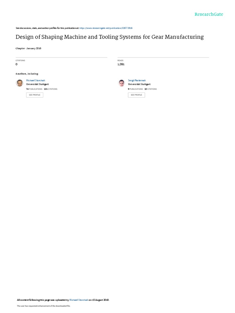 Storchak Design Shaping Machine Tooling | PDF | Machines | Kinematics