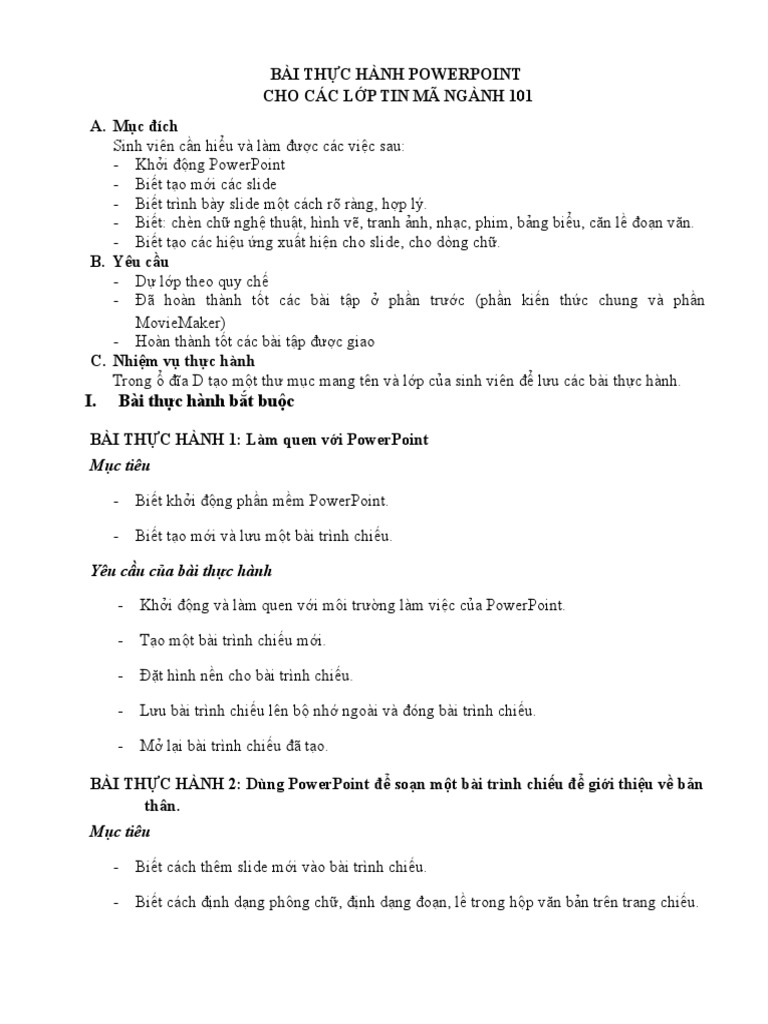 Thuc Hanh Powerpoint | PDF