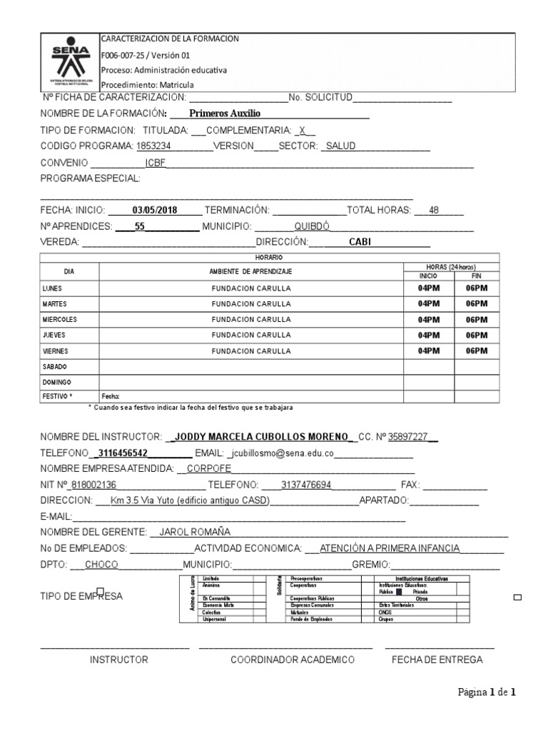 Formato de Ficha Complementaria (2 Corpafe) | PDF | Economias | Business
