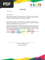 Modelo de Carta Convite | PDF