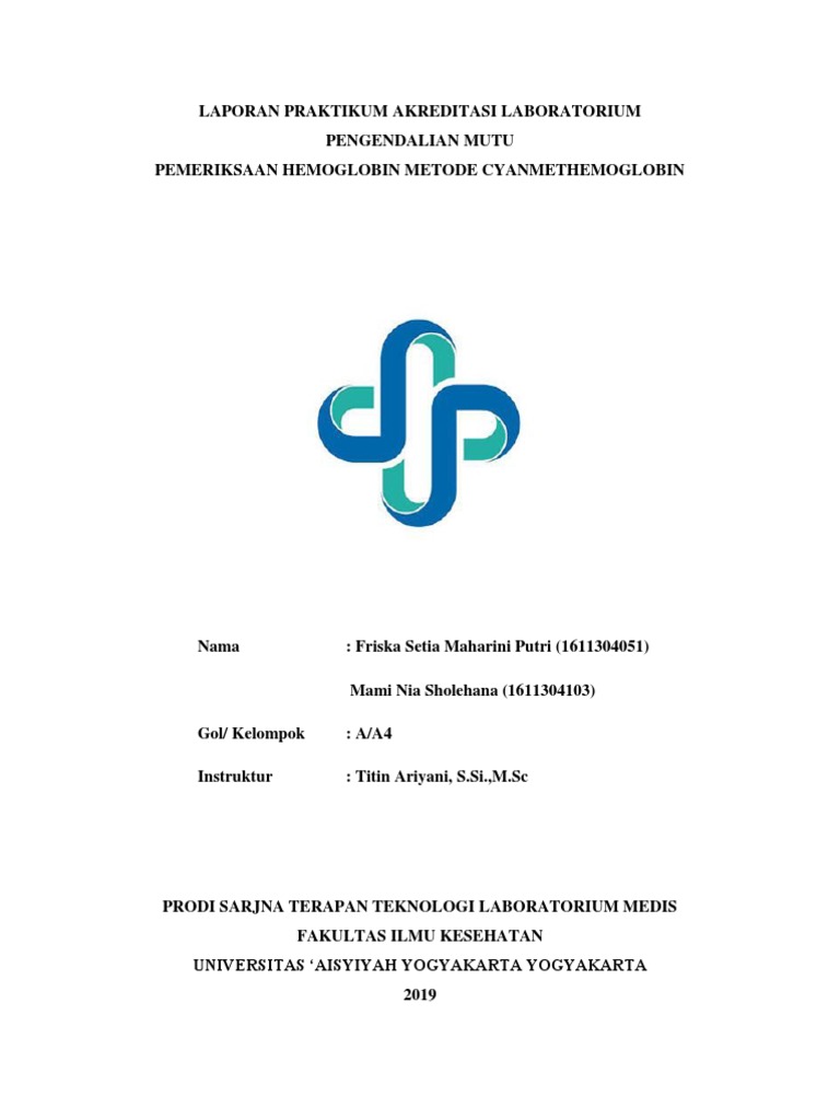 Laporan Praktikum Hemoglobin Metode Cyanmethemoglobin | PDF | Sains ...