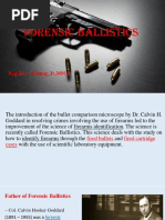 Forensic Ballistic Notes | PDF | Firearms | Cartridge (Firearms)