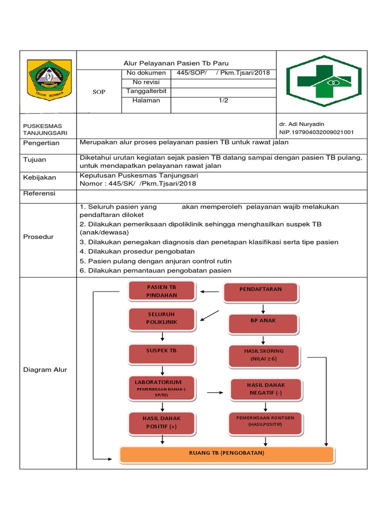 SOP Alur Pelayanan TB | PDF