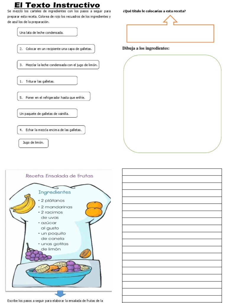 Fichas de Texto Instructivo | PDF