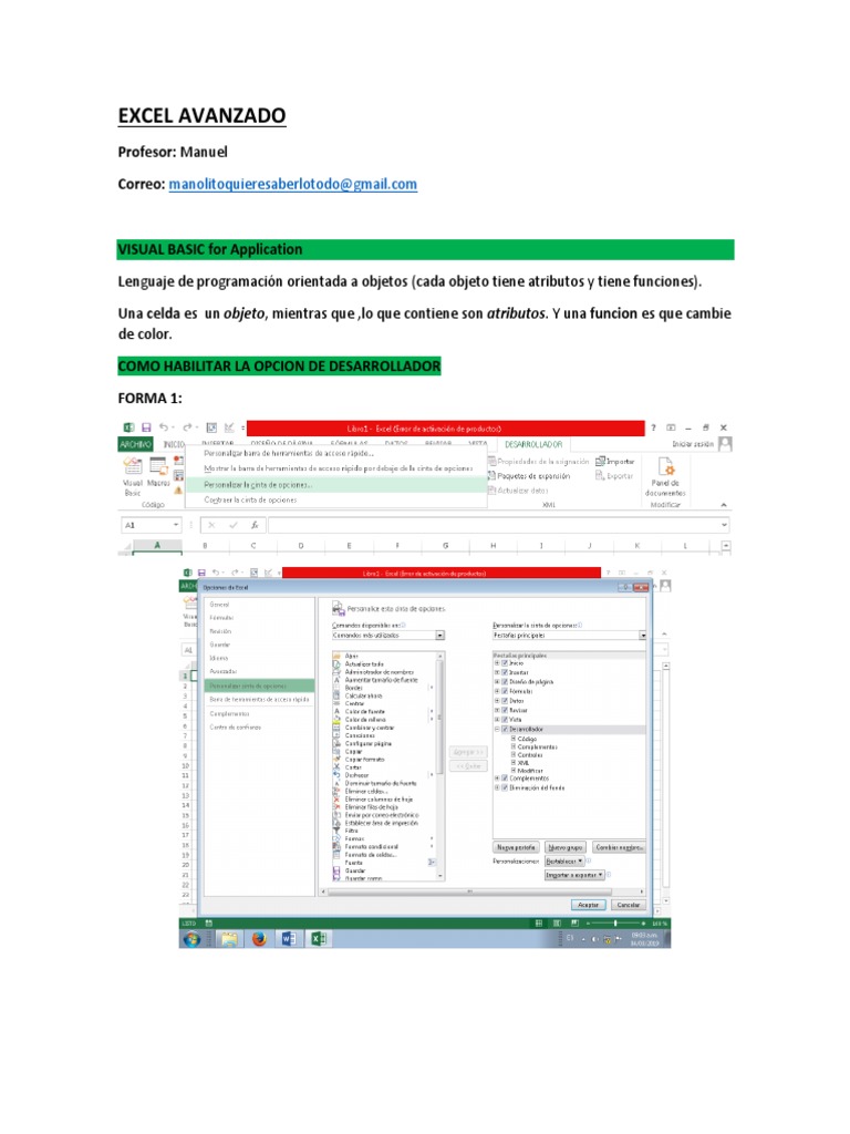 Excel | PDF | Macro (informática) | Microsoft Excel