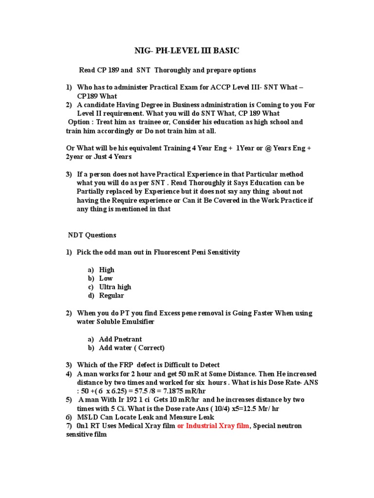 Basc QB 2 | PDF | Nondestructive Testing | Welding