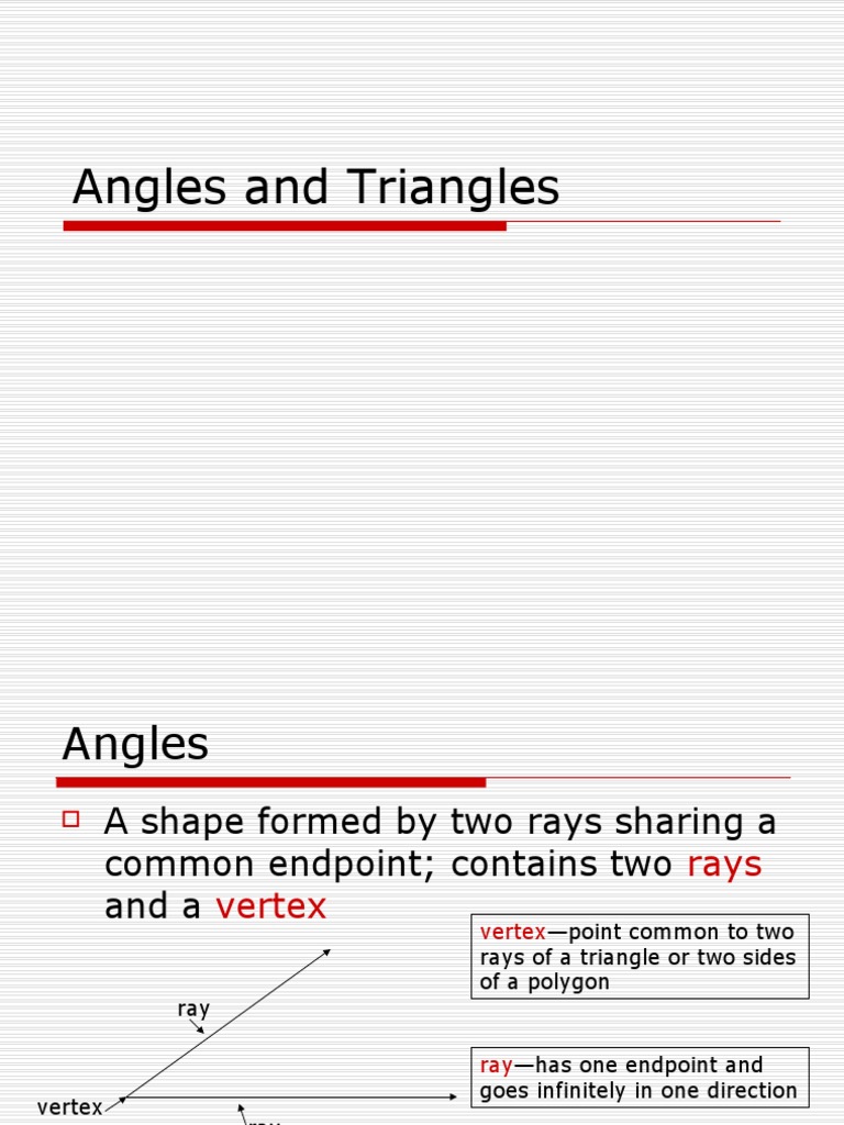 Angles and Triangles: A Visual Guide to Types of Angles and Triangles ...
