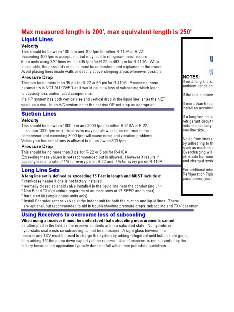 Ref Pipe Sizing Ver 02 21 11 | PDF | Heating, Ventilating, And Air ...