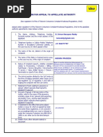RTI Model Application Format For First Appeal PDF | PDF