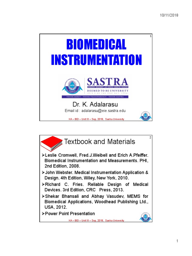 Biomedical Instrumentation: Textbook and Materials | PDF | Ear | Hearing