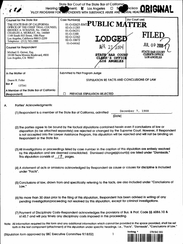 California Bar Substance Abuse Program | PDF | Brief (Law) | Equal ...