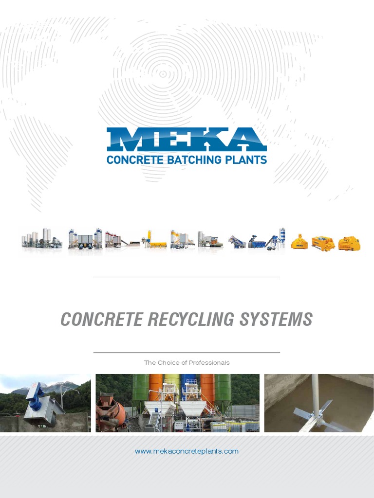 Concrete Recycling Systems Overview | PDF | Recycling | Concrete