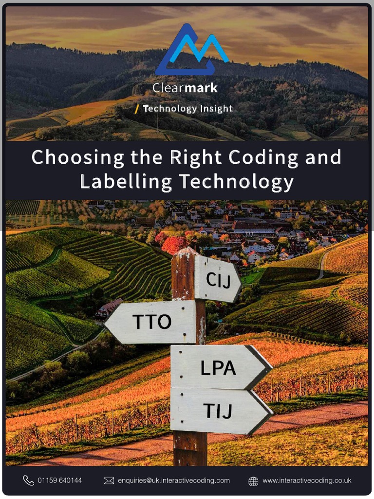 Clearmark Choosing The Right Coder Guide - Original | PDF | Printer ...