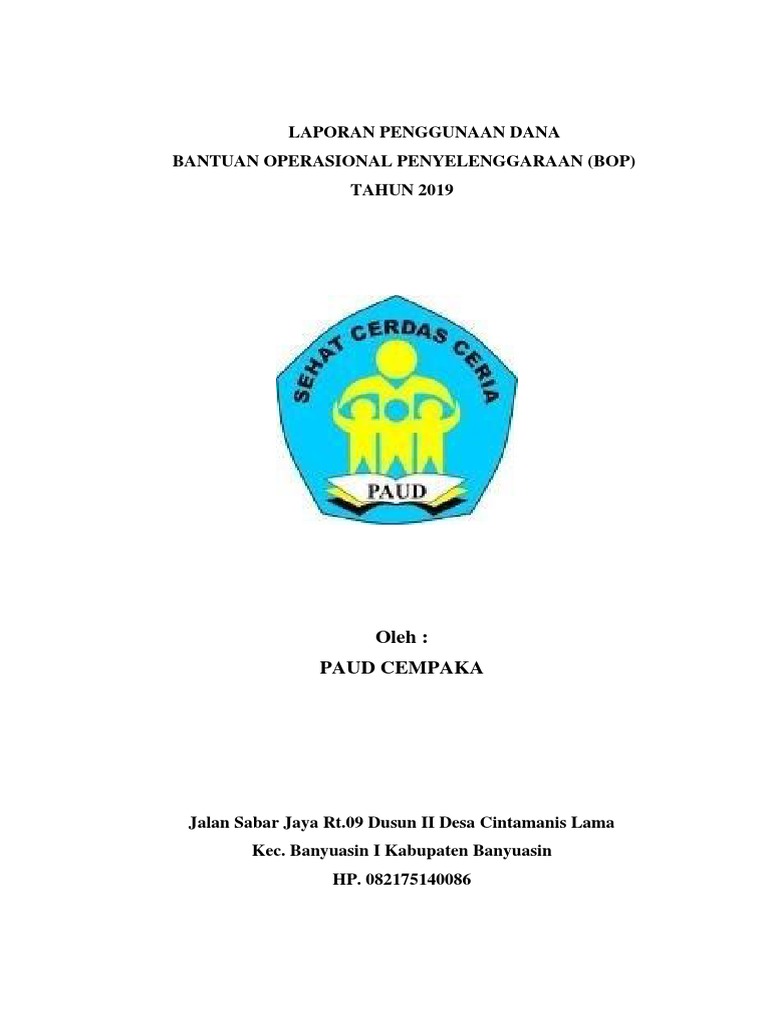 PAUD Cempaka's 2019 Operational Funding Report | PDF