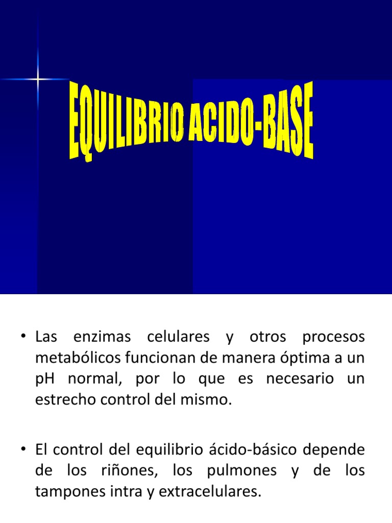Equilibrio Ácido Base | PDF | Solución tampón | Química