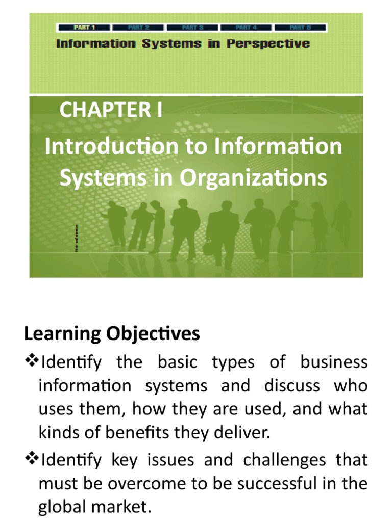 Chapter 1 Intro To Is | PDF | Information System | Information
