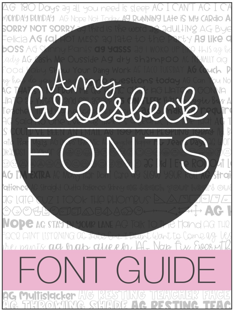 AGFont Guide | PDF | Menu (Computing) | Letter Case