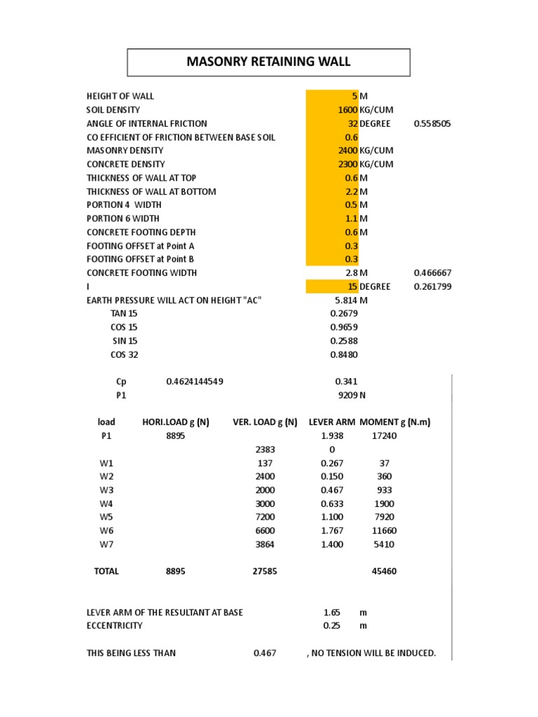 Masonry Retaining Wall Book SBJ | PDF | Architectural Elements ...