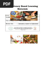 CBLM in PREPARE EGG DISHES | PDF | Egg As Food | Cooking