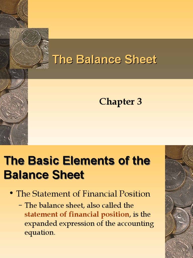 The Balance Sheet | PDF | Goodwill (Accounting) | Equity (Finance)