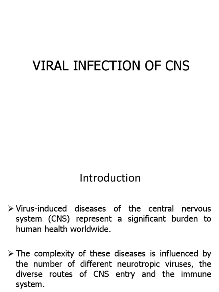 Viral CNS Infection | PDF | Rabies | Clinical Medicine