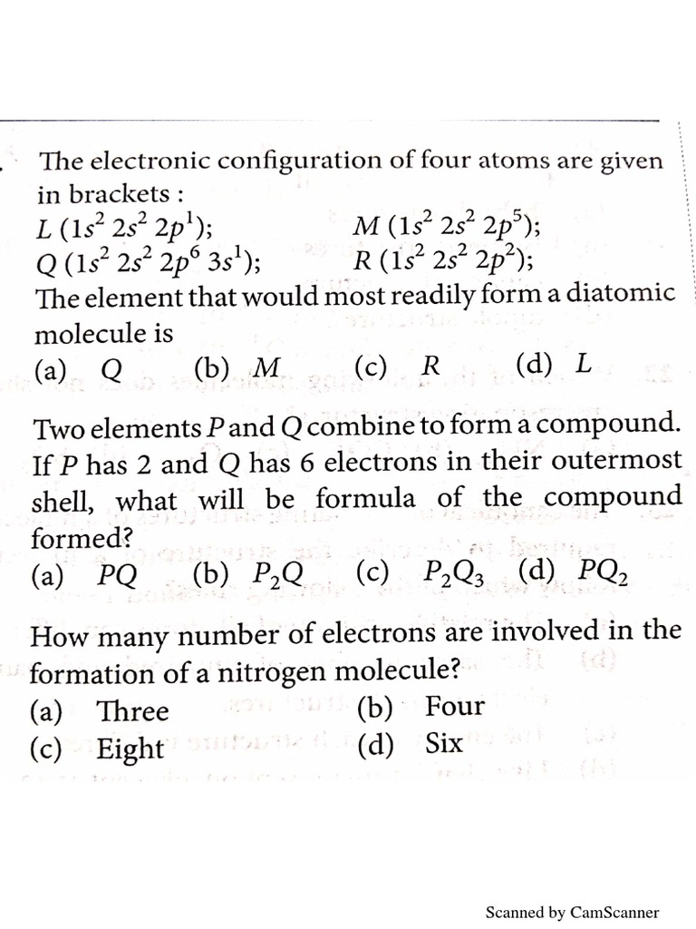 P Block Question | PDF