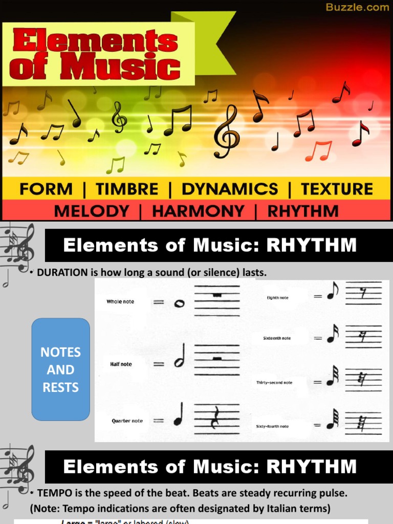 Elements of Music | PDF | Harmony | Rhythm
